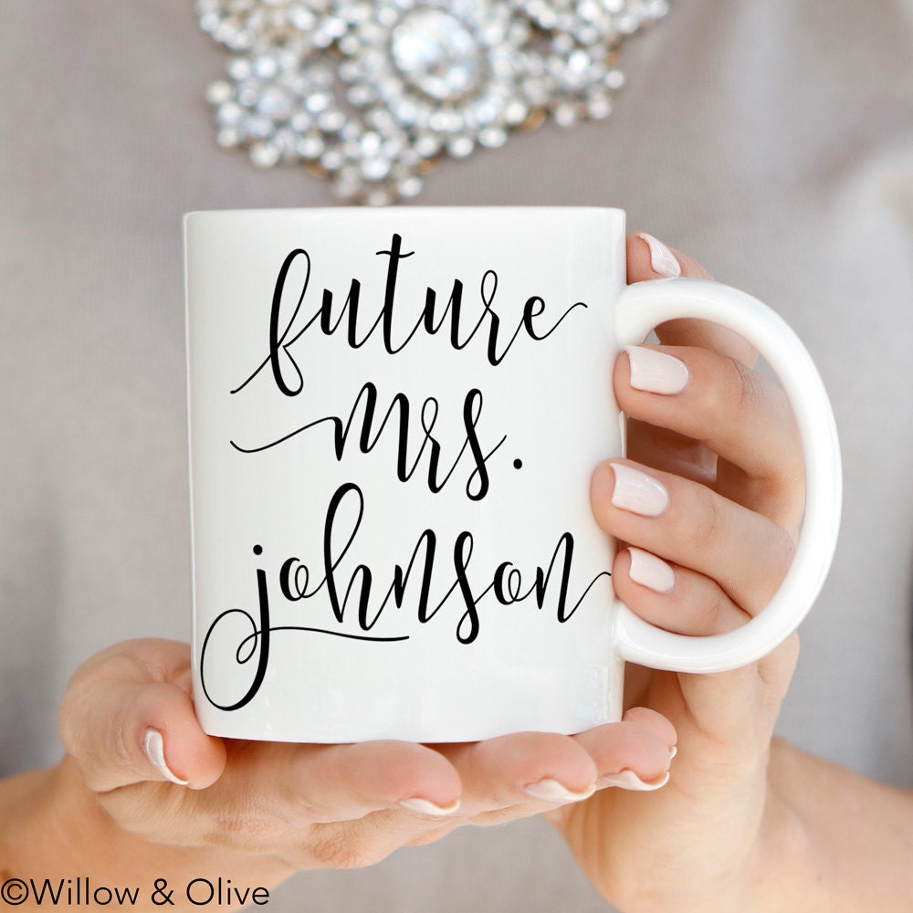 Personalized Future Mrs. Mug: Engagement Gift - Etsy