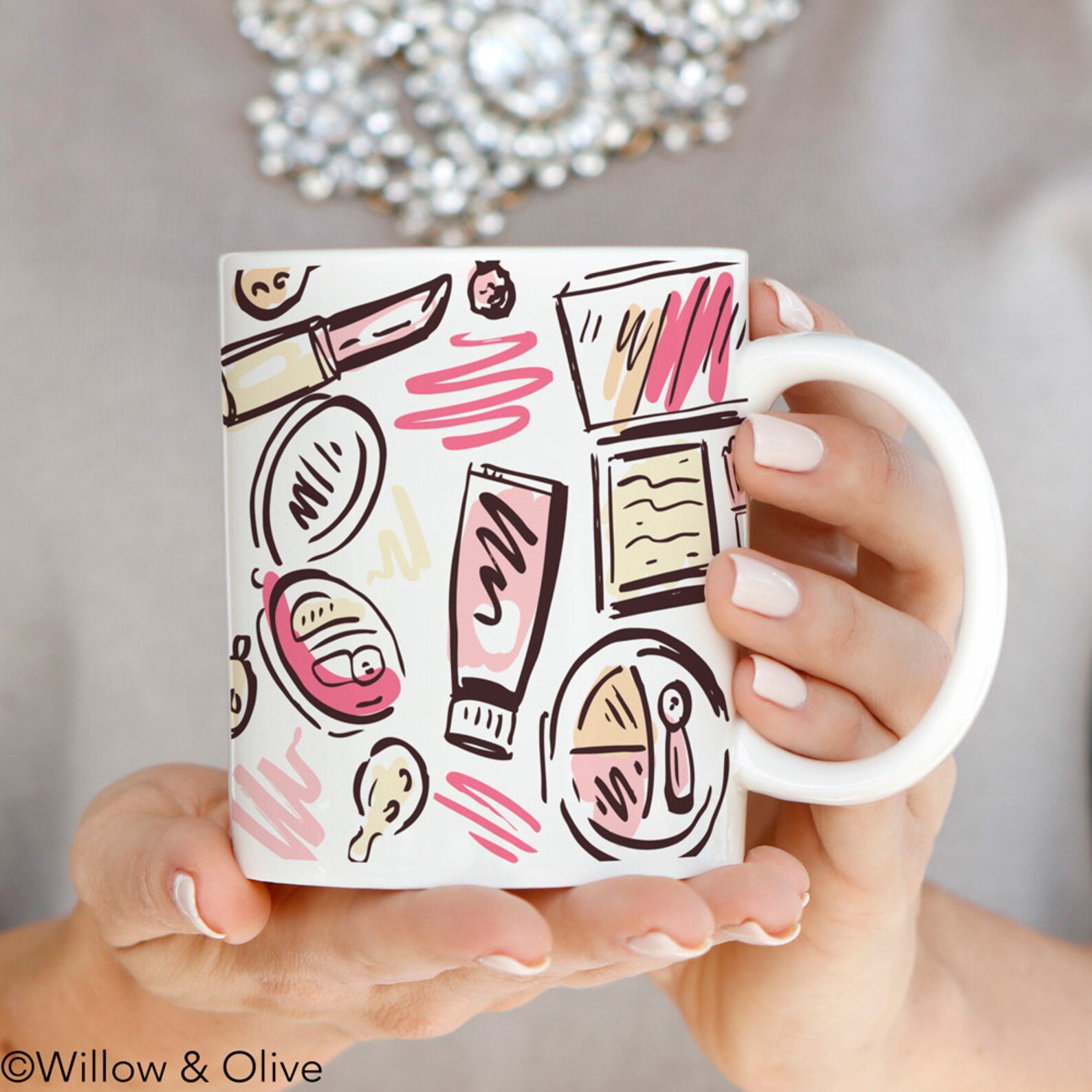 Makeup Mug Makeup Beauty Mug Trendy Mug Mugs for Her - Etsy