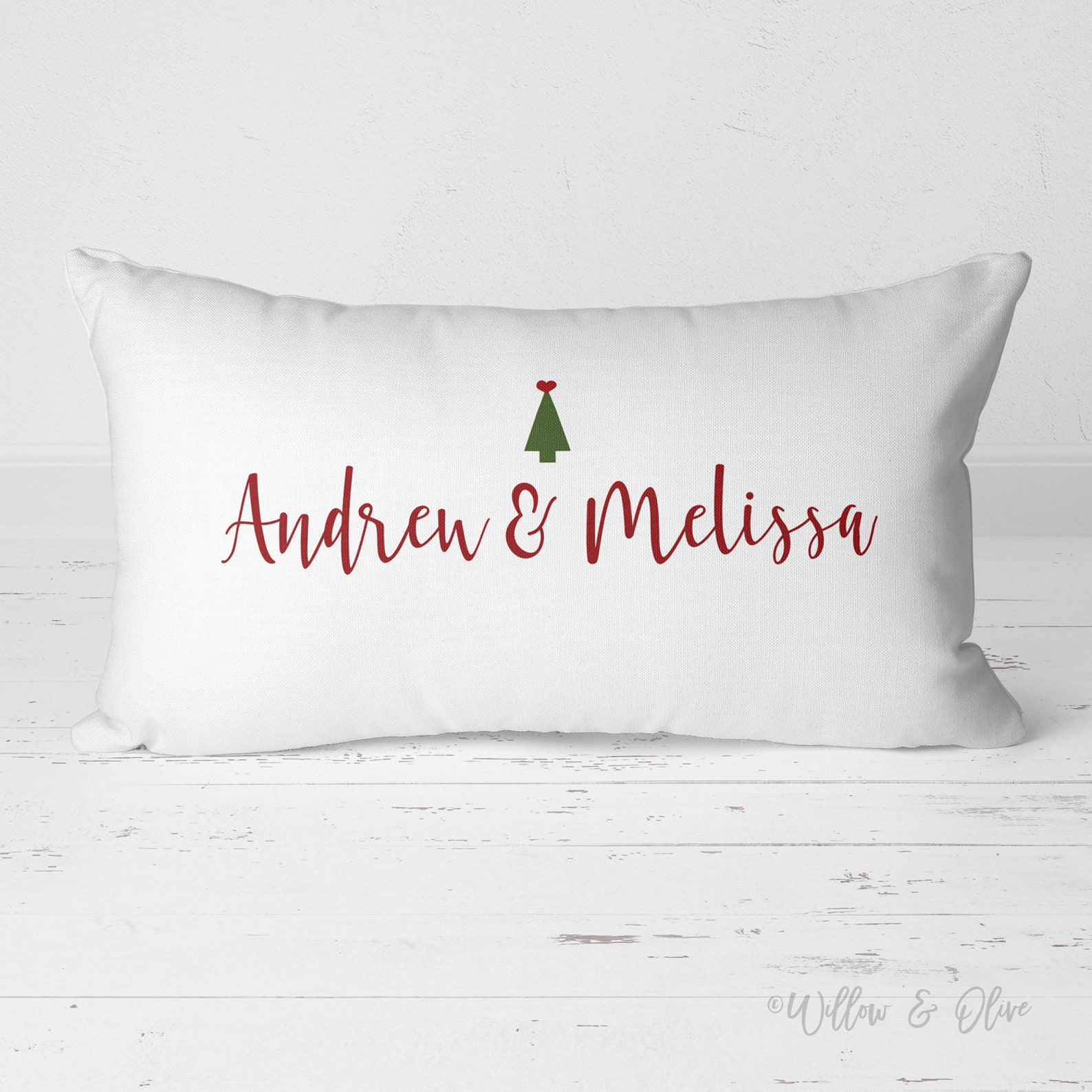 Personalized Christmas Pillow Christmas Wedding Pillow First | Etsy