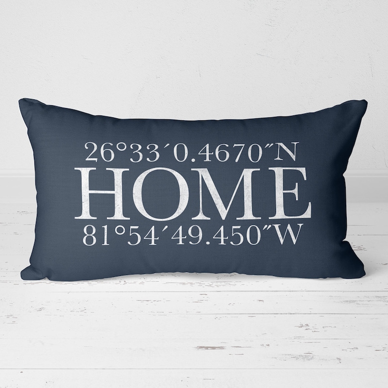 Longitude Pillow - Etsy