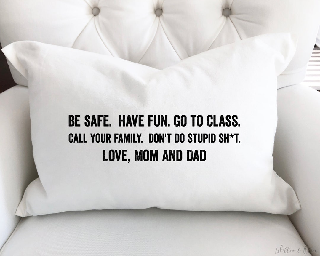 Call Your Mom Dorm Pillow, Dorm Decor, Going Away Gift, Gift for Son ...