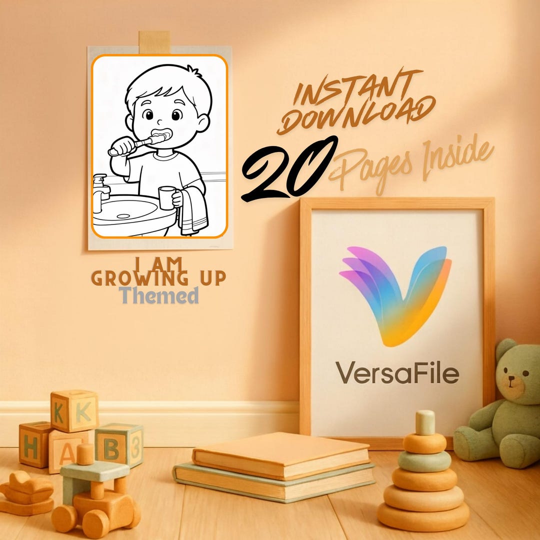 Daily Routine Coloring Pages | Kids Activity Book (instant Download PDF ...