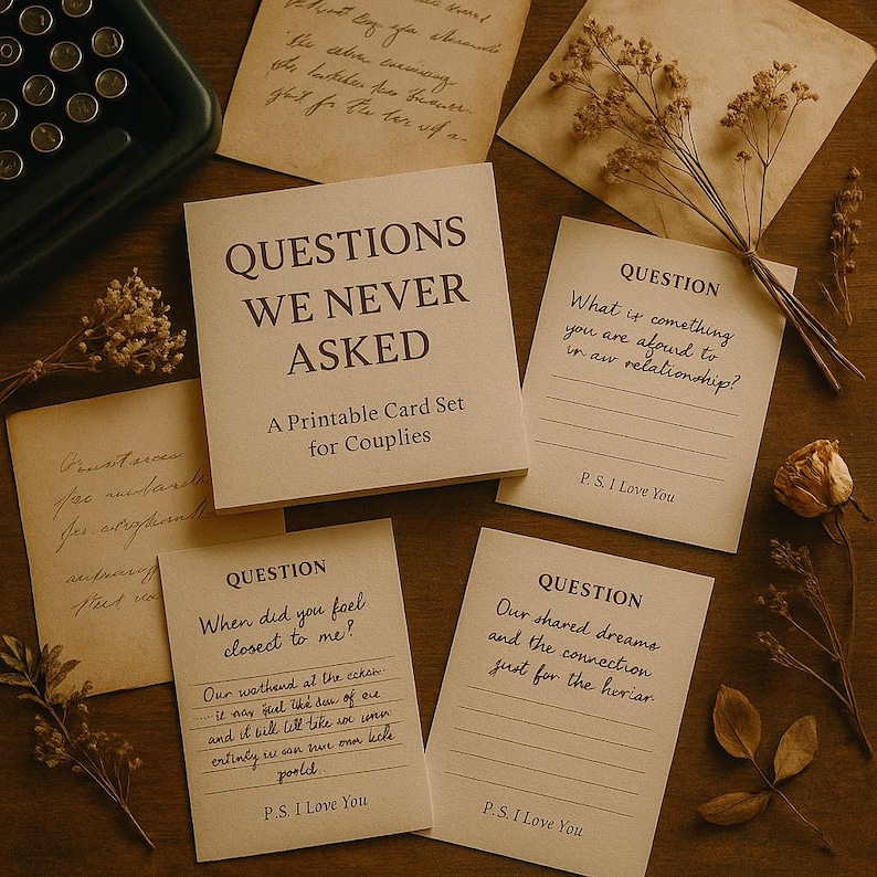 Couple Question Game Printable – Questions We Never Asked, Date Night ...