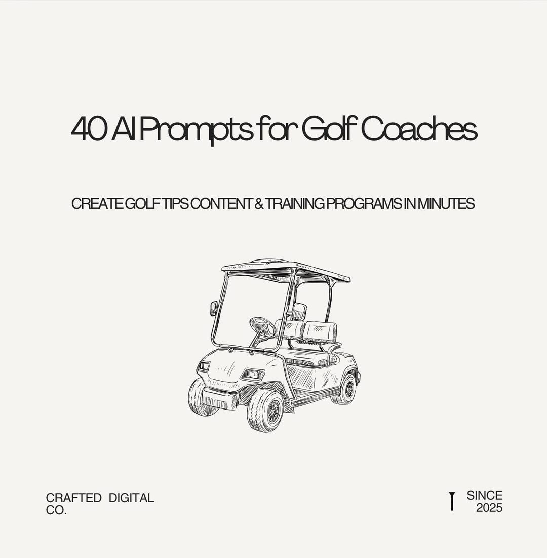 40 AI Prompts for Golf Coaches | Golf Content Ideas | Swing Breakdown ...
