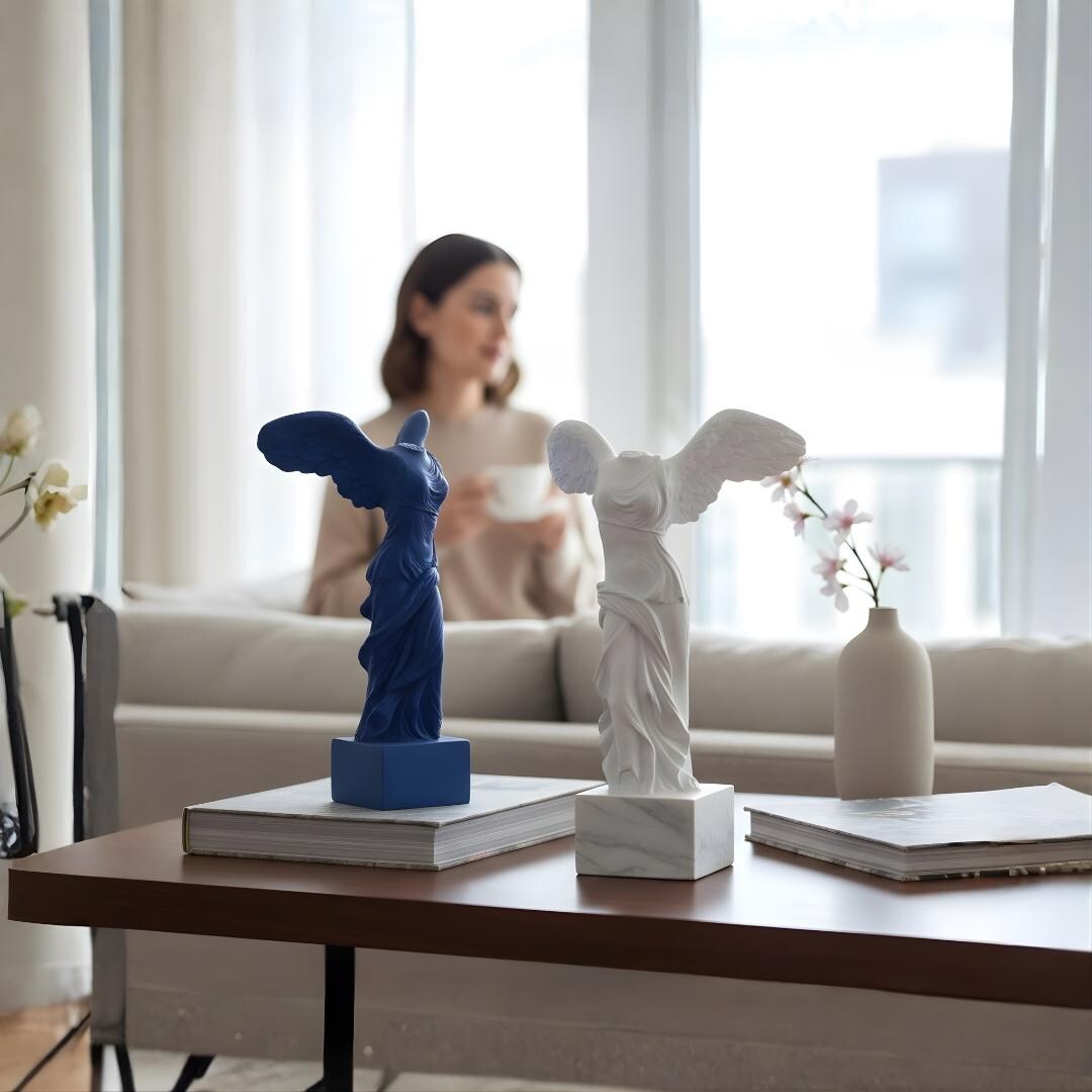 Winged Victory Goddess Statue – Resin Nike Samothrace Figurine for ...