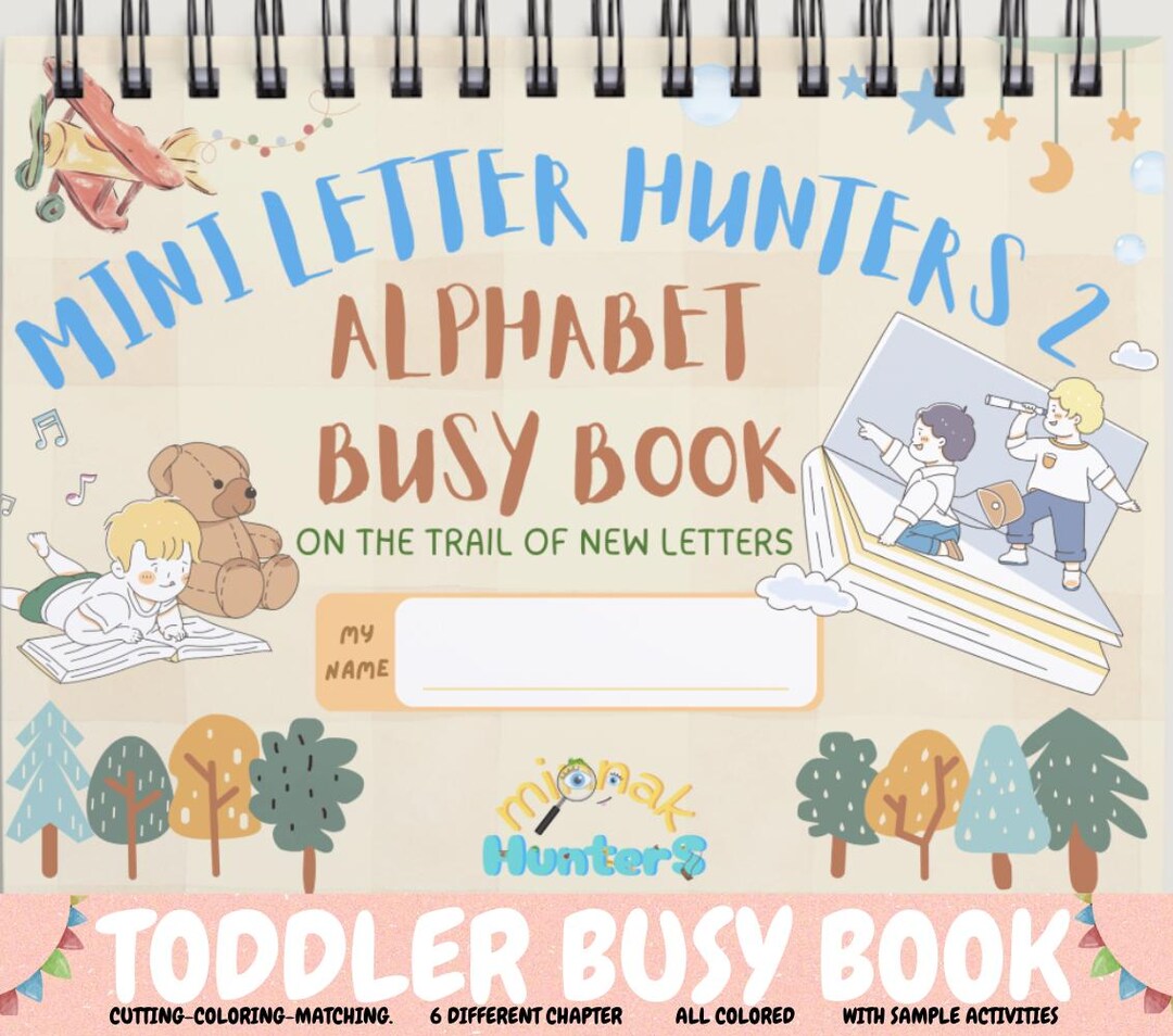 Alphabet Busy Book for Toddlers, Printable Preschool Activities ...