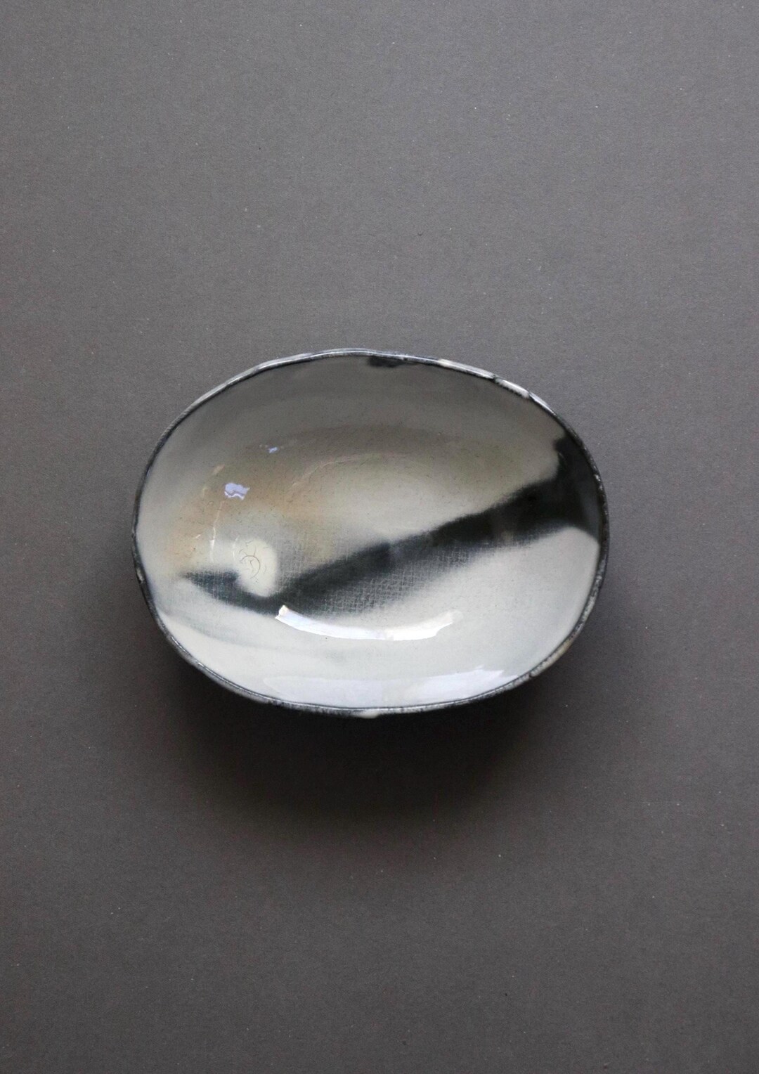 Shigaraki Oval Bowl | Kohiki White Slip Japanese Ceramic Bowl | Sumi ...