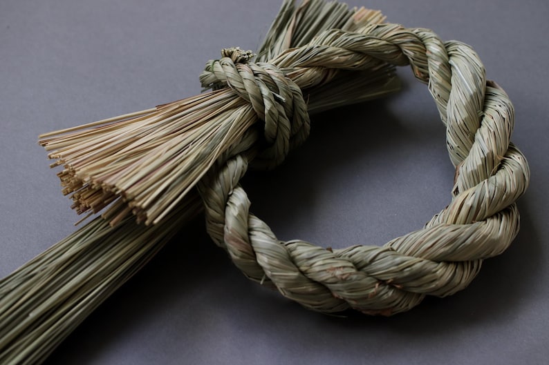 Japanese Shimenawa Wall Hanging | Igusa Straw Decoration | Handmade ...