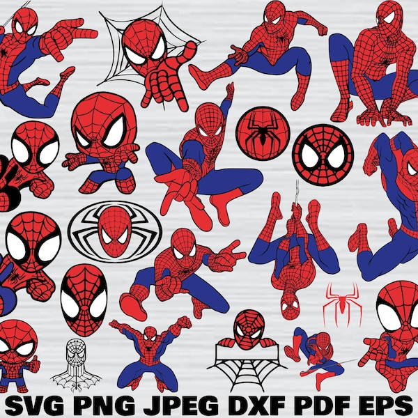 Spiderman Svg - Etsy