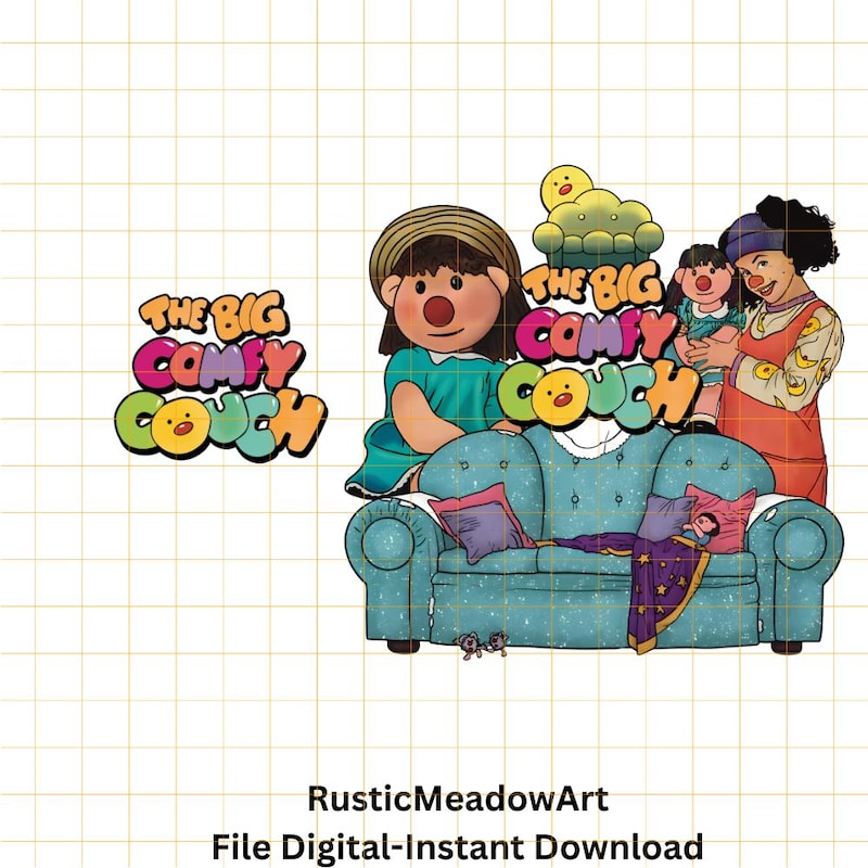 The Big Comfy Couch Kids - Etsy