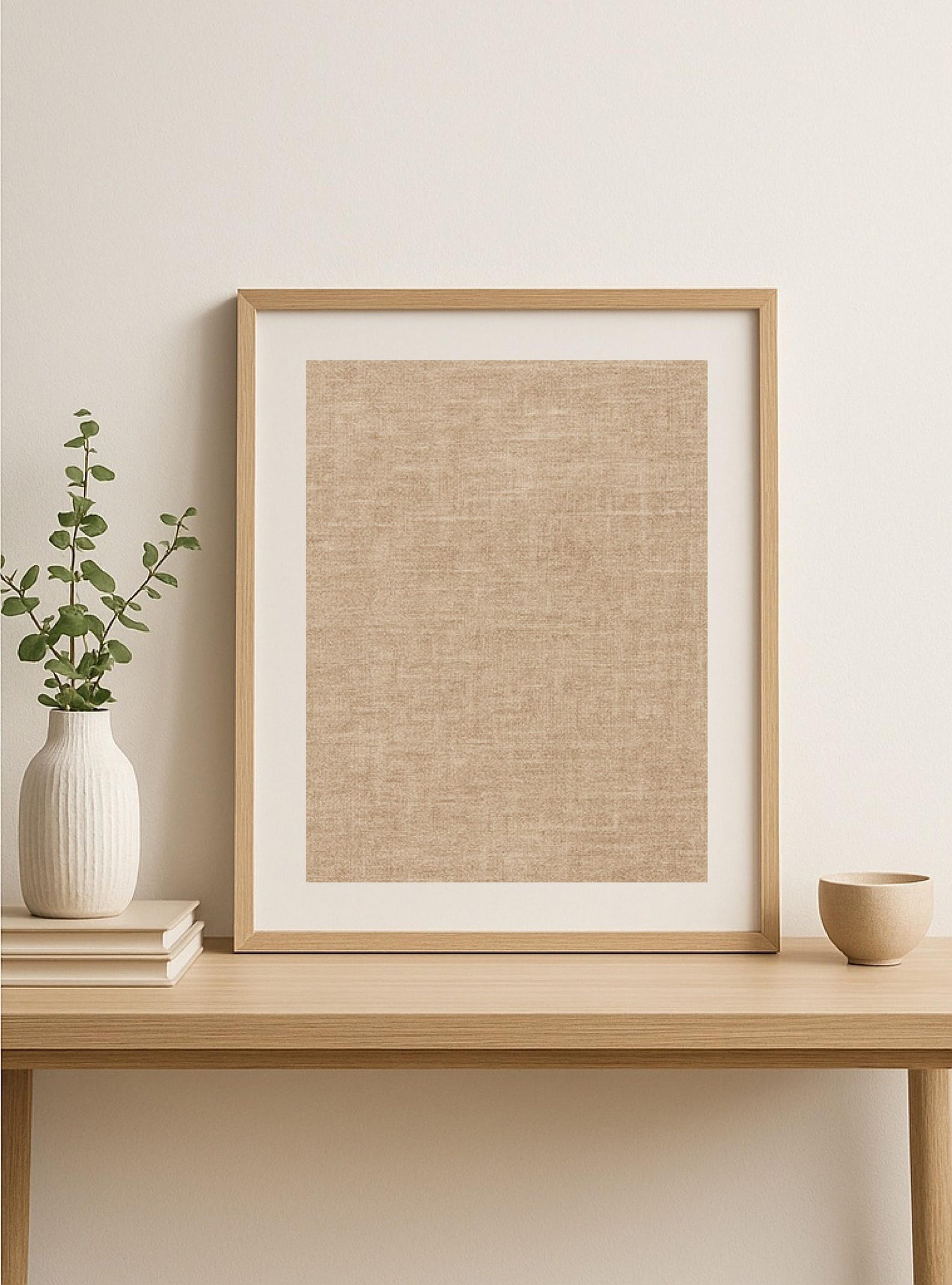 Beige Linen Texture Printable Wall Art | Minimalist Neutral Background ...