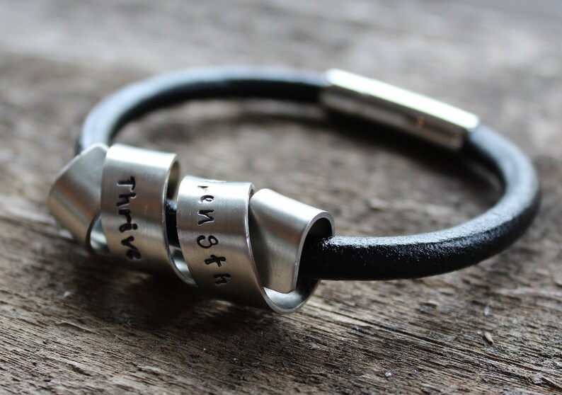 Custom Message Bracelet Personalized Secret Message Spinner | Etsy