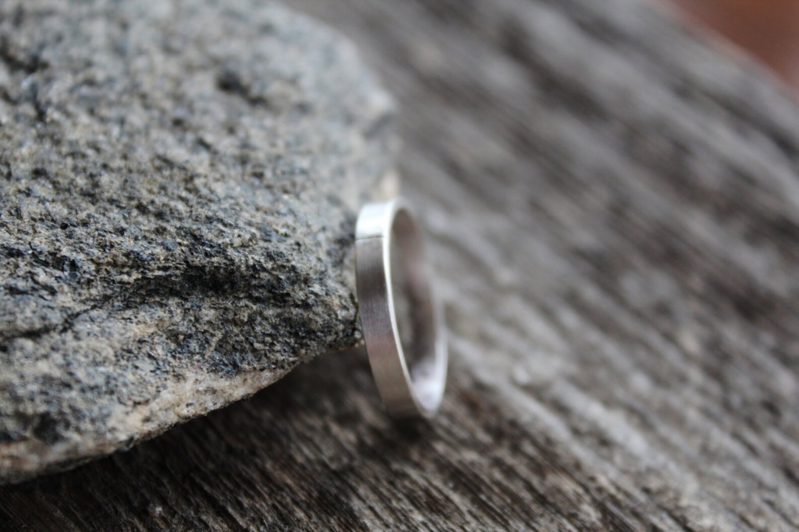 Personalized Smooth Silver Ring Stacking Ring Sterling | Etsy