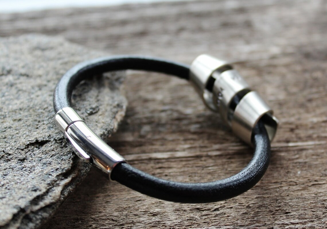 Custom Message Bracelet Personalized Secret Message Spinner - Etsy