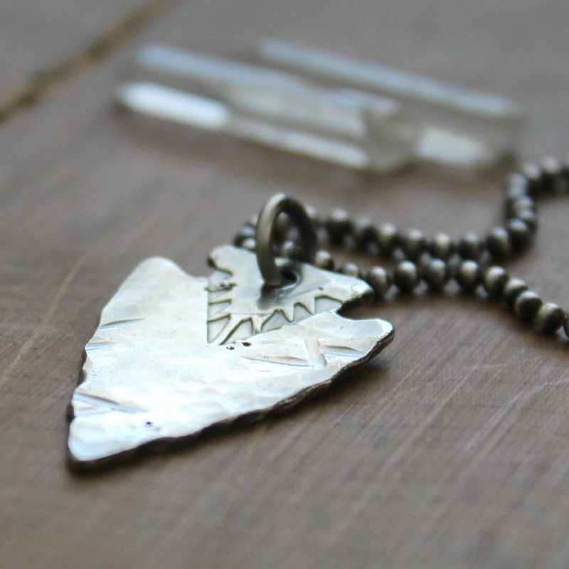 Arrowhead Necklace - Etsy