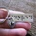 Braille Keychain, Secret Message Keychain, Personalized Gift, Braille ...