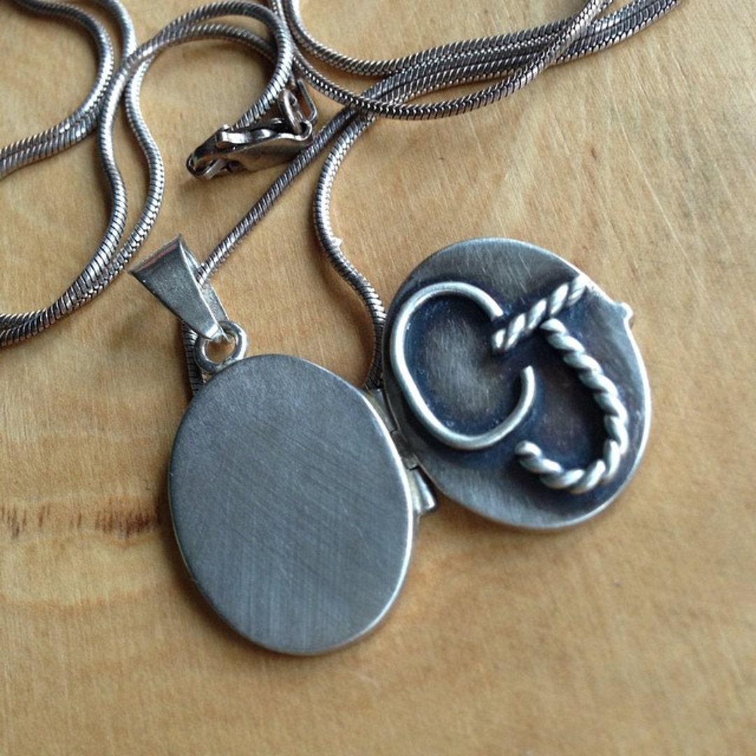 Personalized Sterling Silver Picture Locket Necklace Custom - Etsy