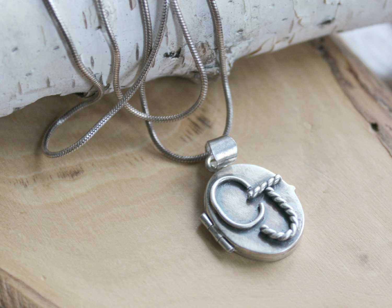 Personalized Sterling Silver Picture Locket Necklace Custom | Etsy