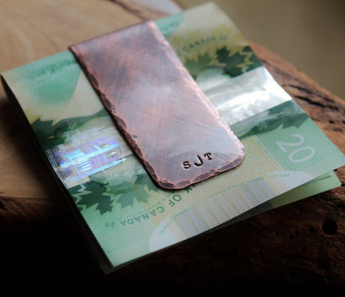Personalized Money Clip Custom Copper Money Clip Front & | Etsy