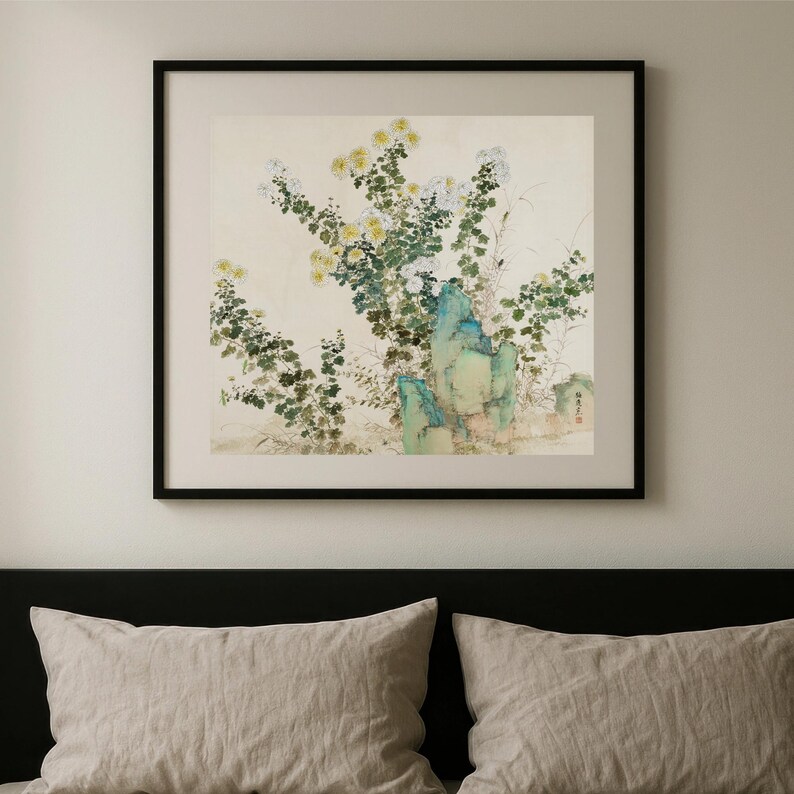 Downloadable Japandi Art - Japanese Wall Painting- Wabi Sabi Style ...