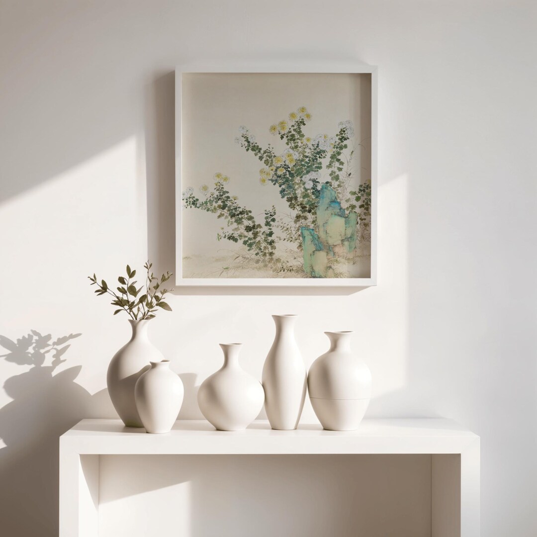 Downloadable Japandi Art - Japanese Wall Painting- Wabi Sabi Style ...