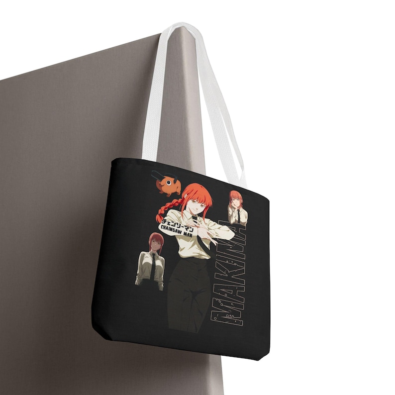 Makima Chainsaw Man Tote Bag | Character Art AOP - Etsy