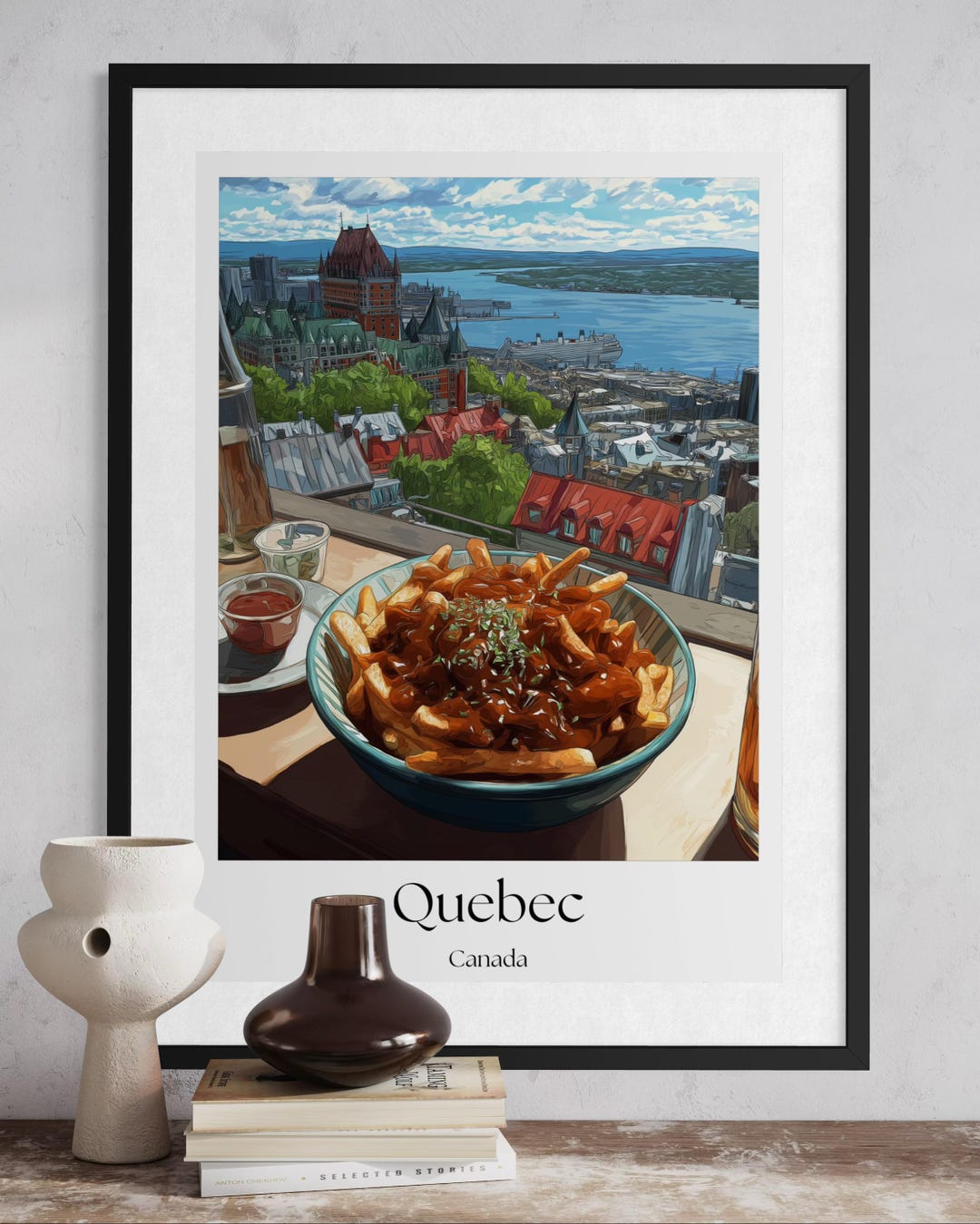 Quebec Food Poster - Poutine Wall Art, Kitchen Decor, Canadian Cuisine ...