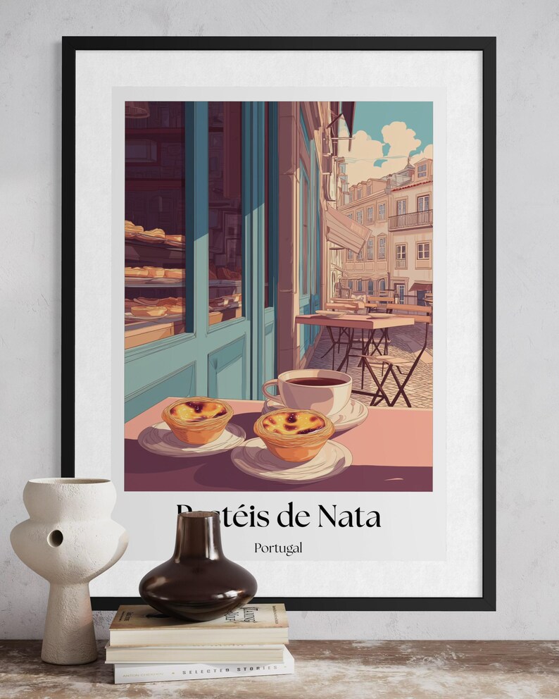 Pastéis De Nata Food Poster - Portugal Wall Art, Kitchen Decor, Pastéis ...