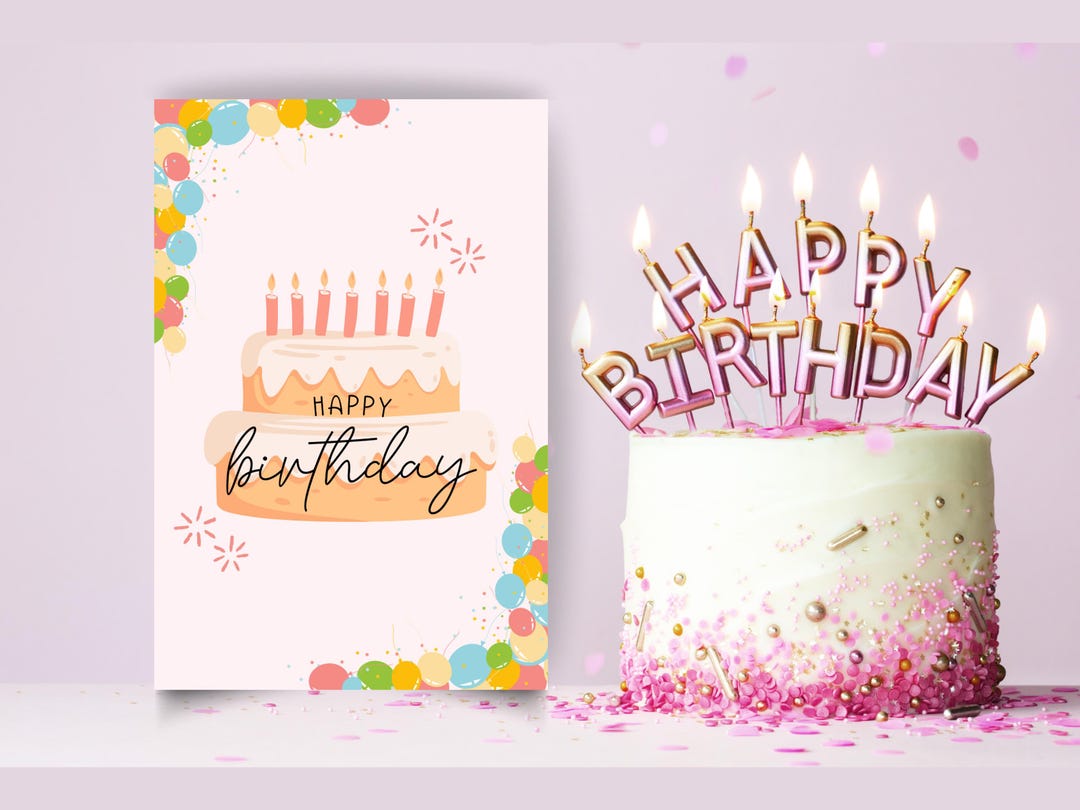 Happy Birthday Cards - Pack of 6 - Etsy