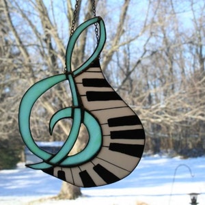Stained Glass G Clef - Etsy