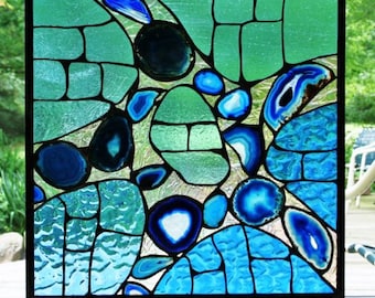 Abstract Stain Glass - Etsy