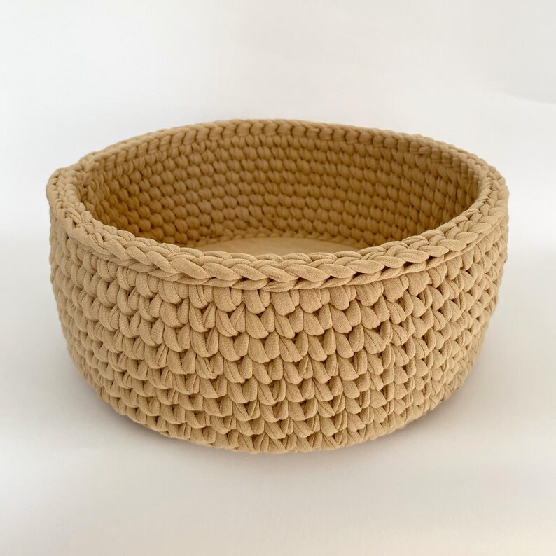 Woven Dog Toy Basket, Rope Storage Container for Pet Accessories, Cute ...