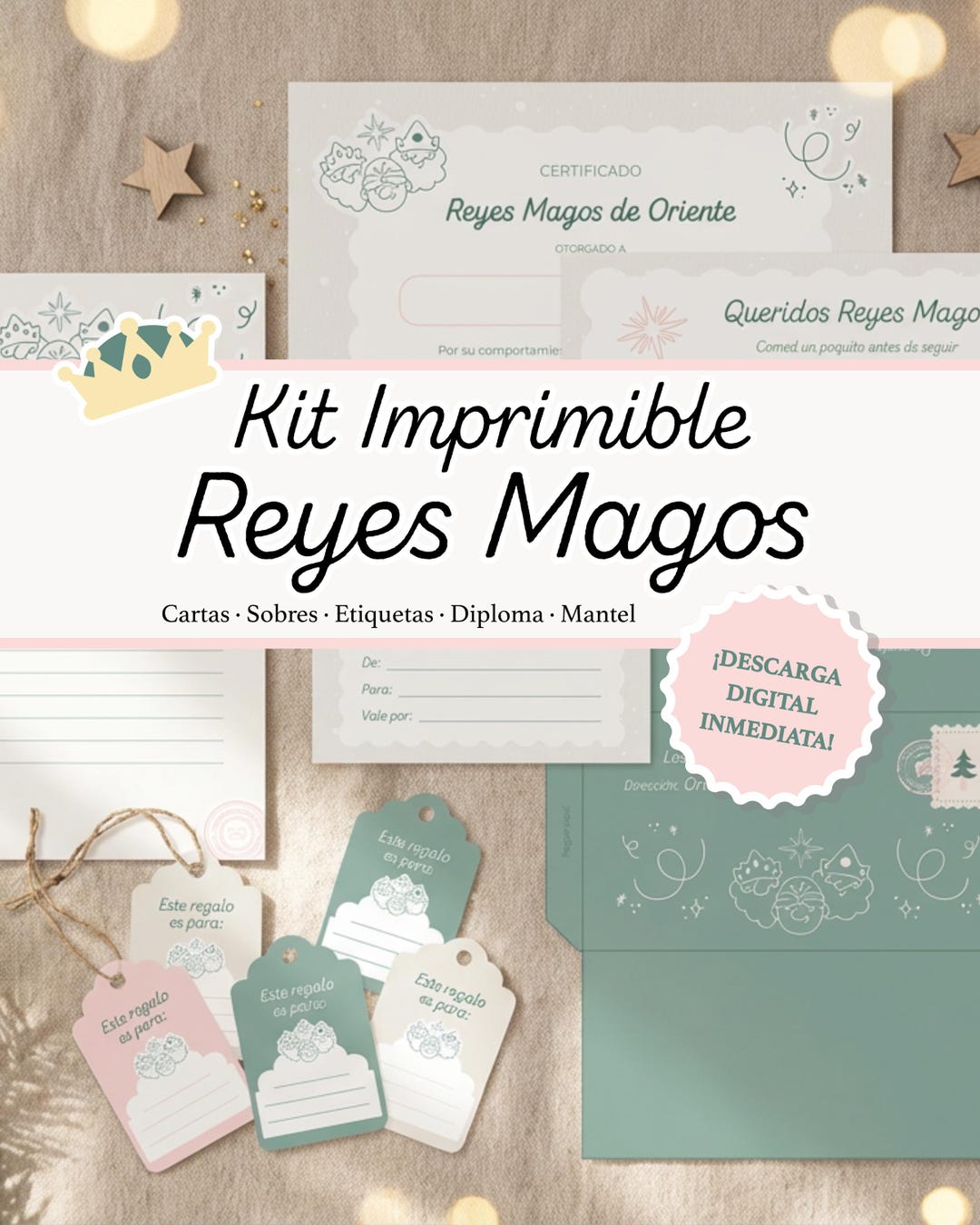 Three Kings Day Printable Kit · Downloadable Three Kings Day Letter ...