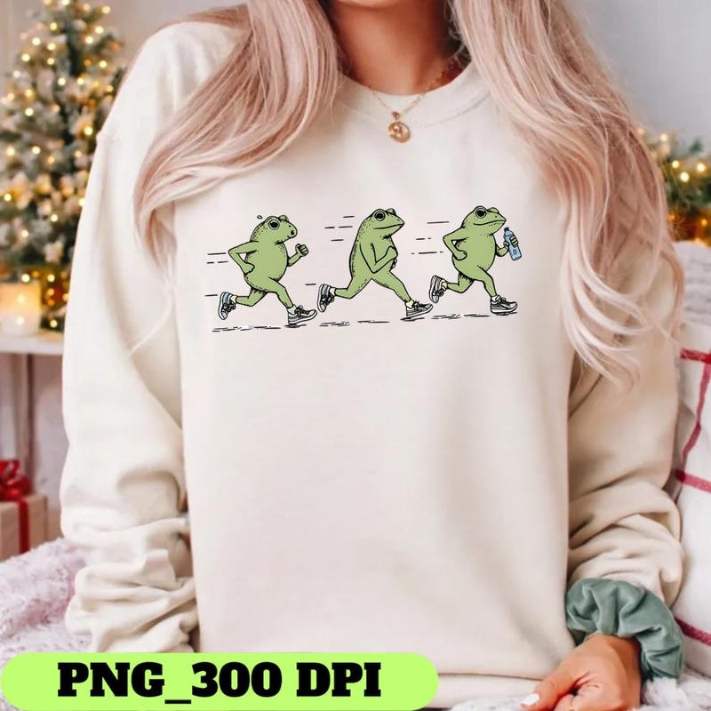 Jogging Frogs Running - Etsy