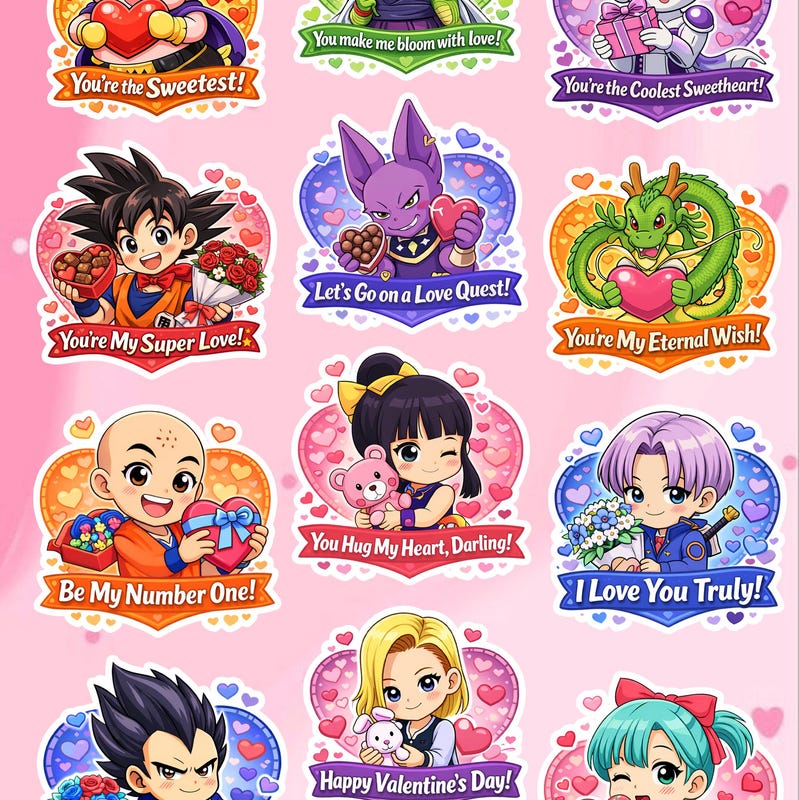Dragon Ball Z Valentine - Etsy