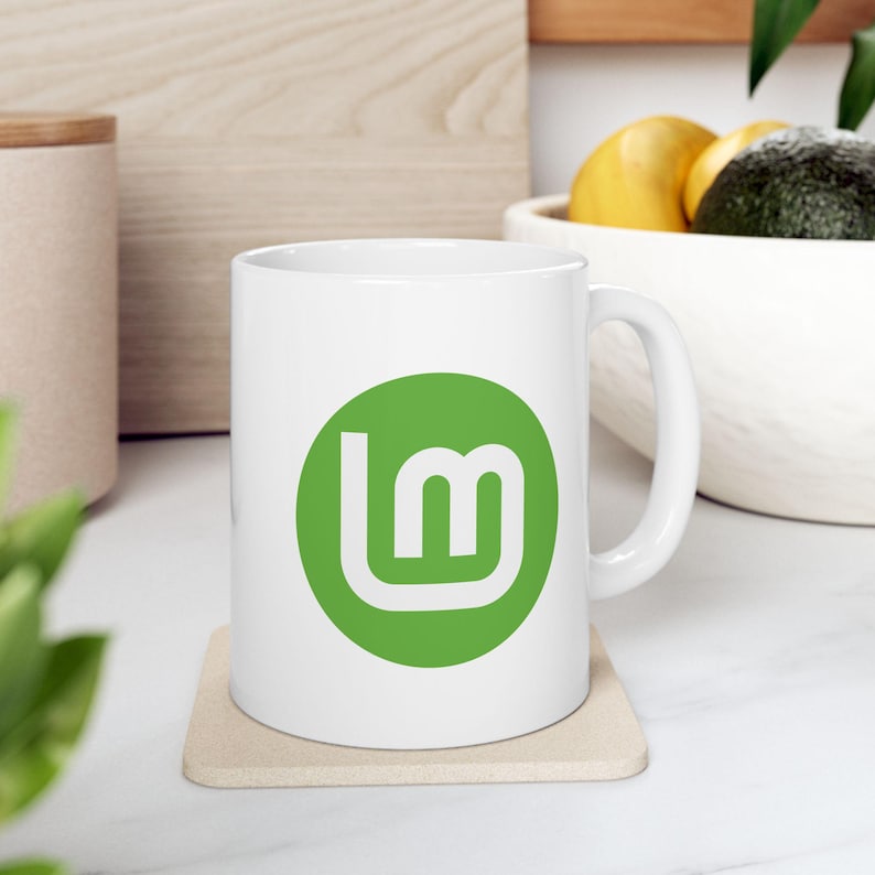 Tasse avec logo Linux Mint | Tasse à café en céramique, 11 oz ou 15 oz ...