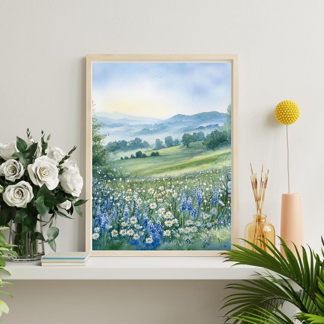 Spring Wall Art Printable, Floral Minimal Wall Art, Neutral Botanical ...