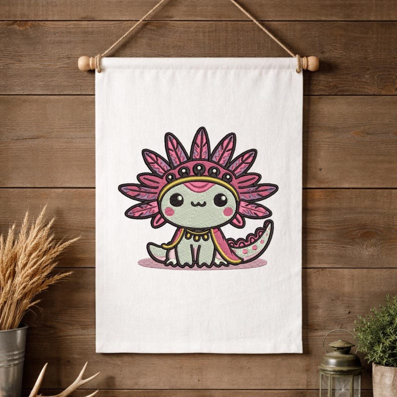 17 Axolotl Embroidery Designs Bundle, Cute Baby Axolotl Kawaii Water ...