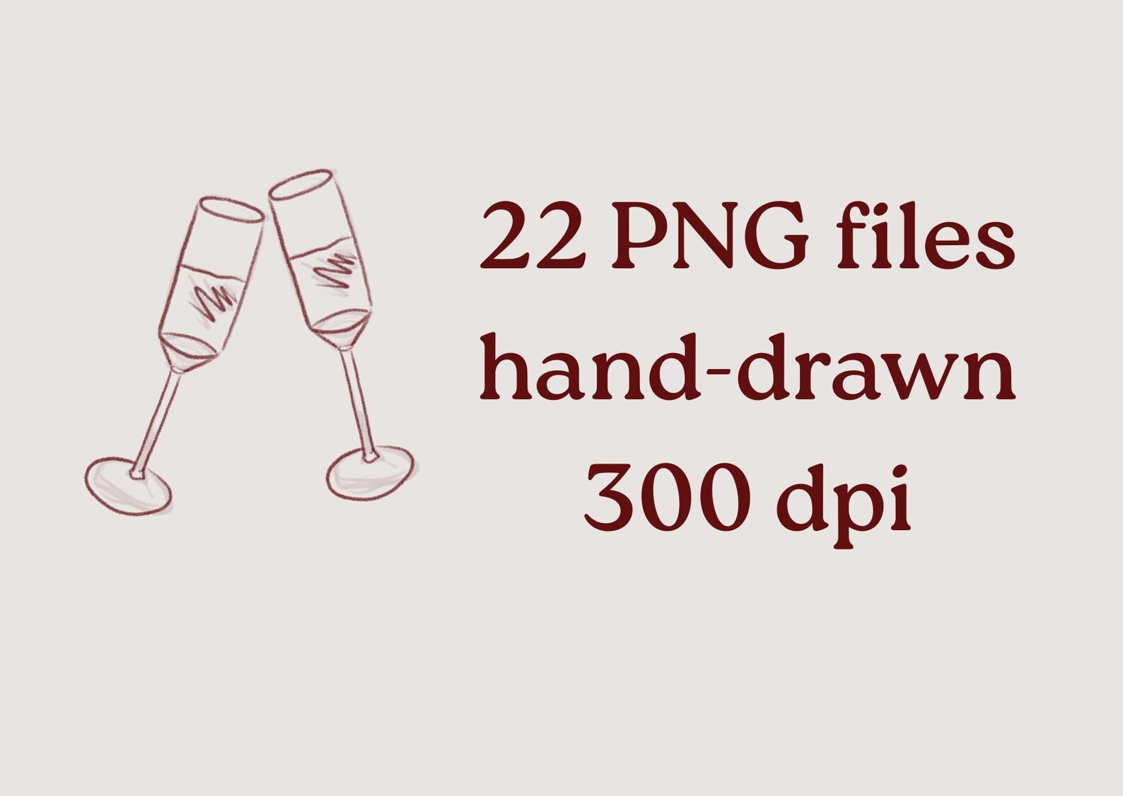 Christmas Doodle Clipart Set | Hand-drawn Winter Illustrations, PNG - Etsy