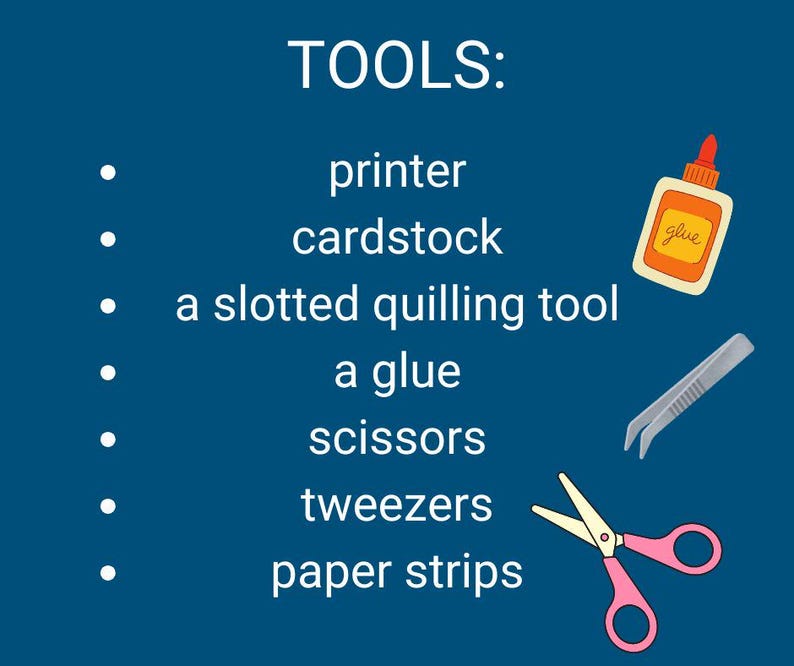 5 Quilling Templates for Beginners, Paper Art Project PDF Pattern ...