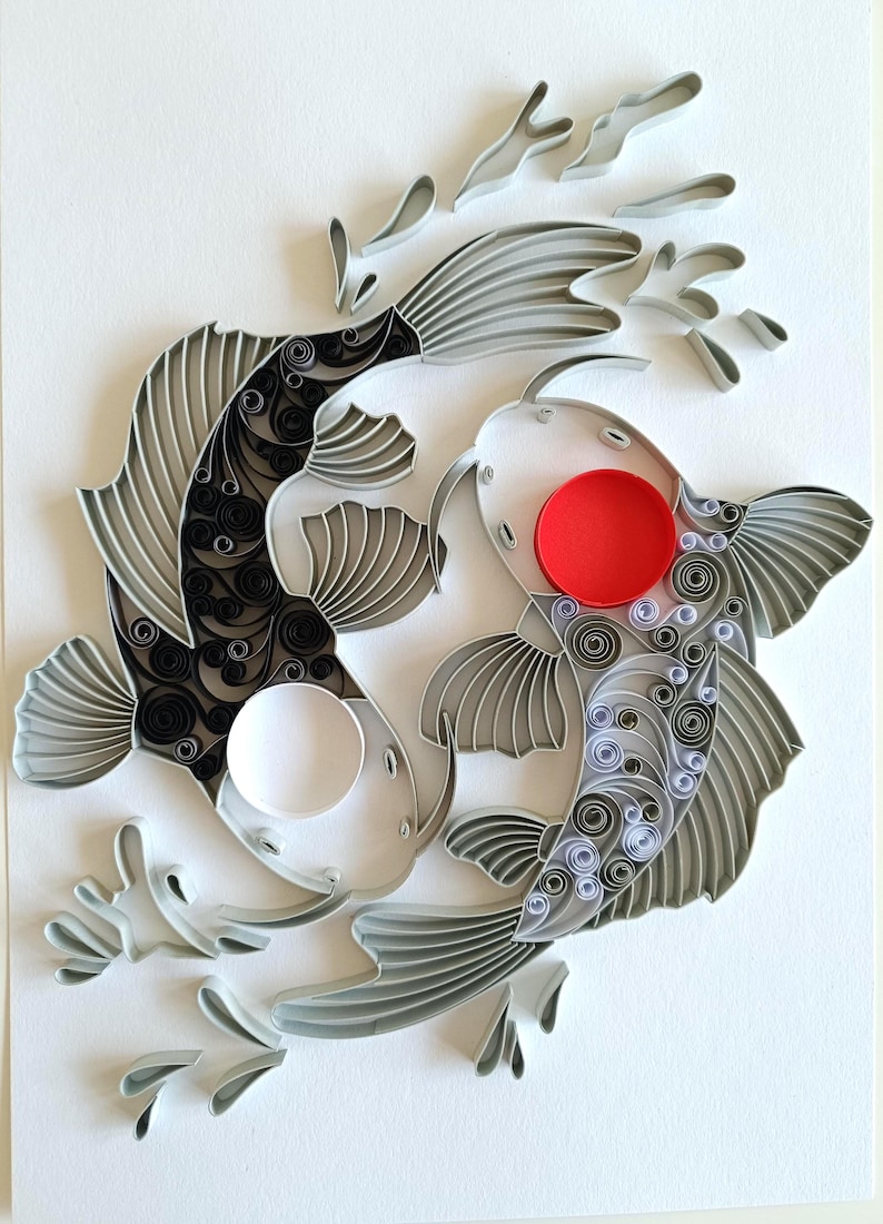 Koi Fish Wall Art, Paper First Anniversary Ideas, 1st Wedding ...