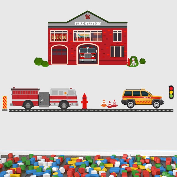Fire Station Decal - Etsy