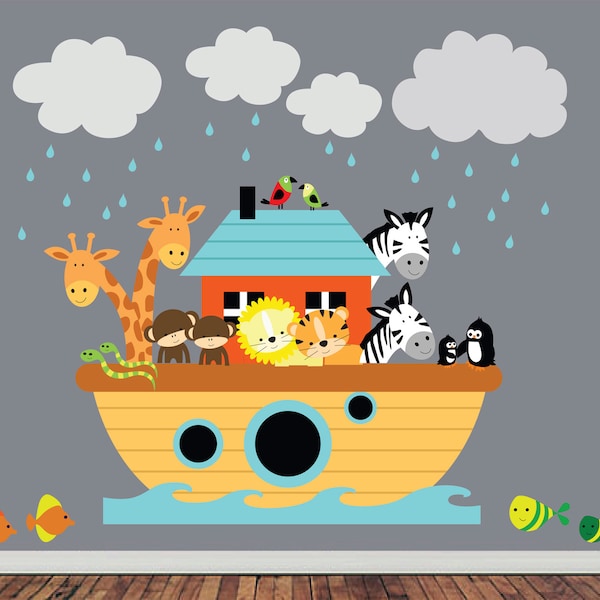 Noahs Ark Mural - Etsy