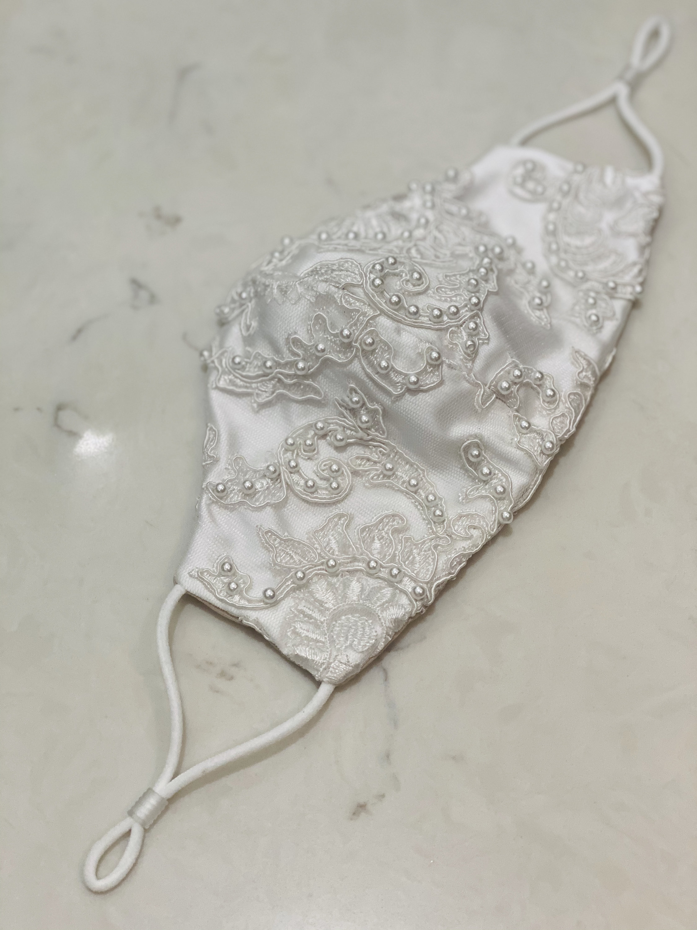 Bridal Lace Mask Adjustable Mask Embellished Mask Face | Etsy