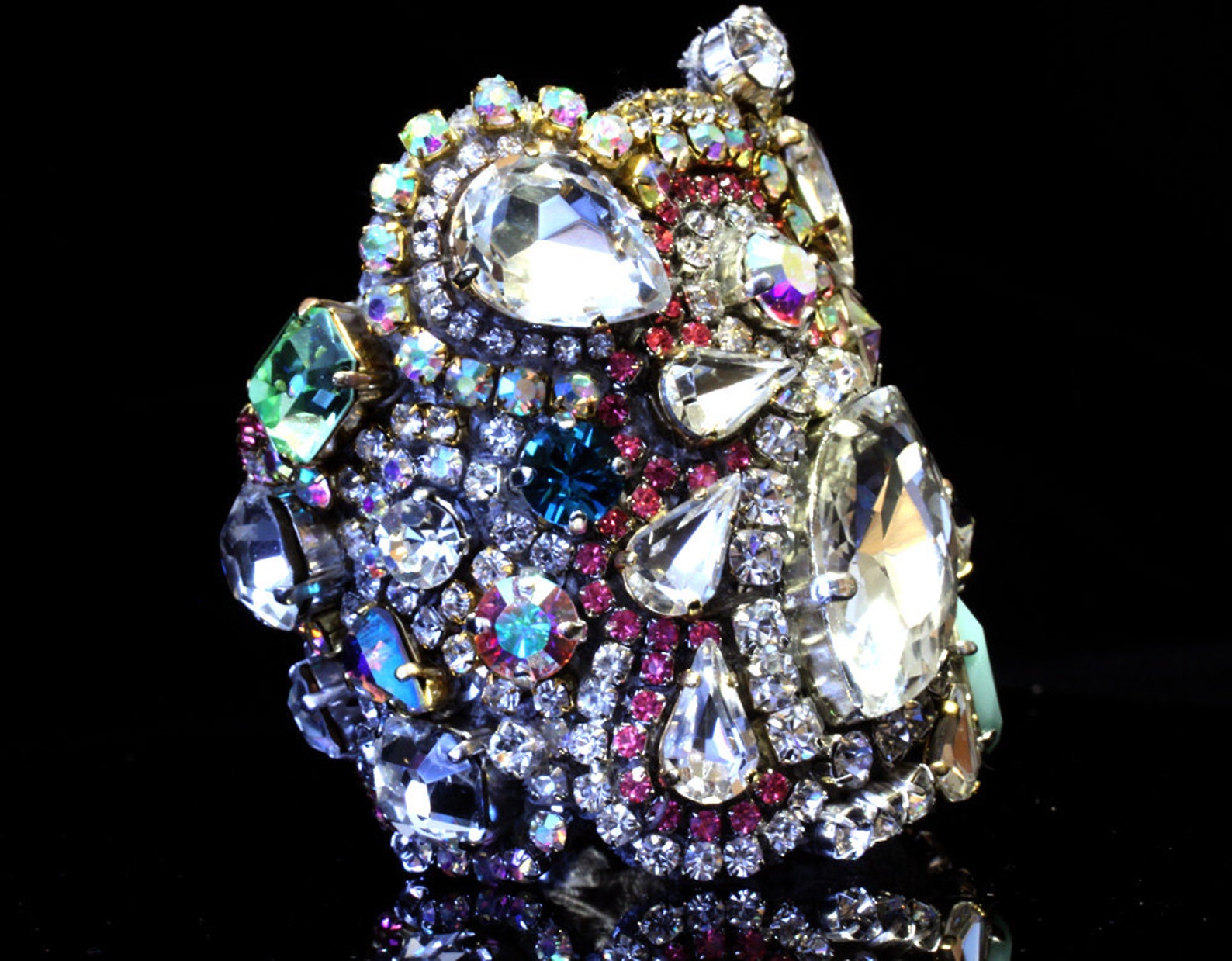 All Swarovski Pastel Color Cuff - Etsy