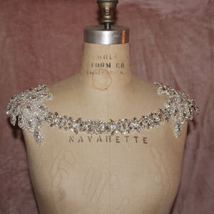 Shoulder Necklace, Shoulder Jewelry, Silver Shoulder Necklace, Bridal ...
