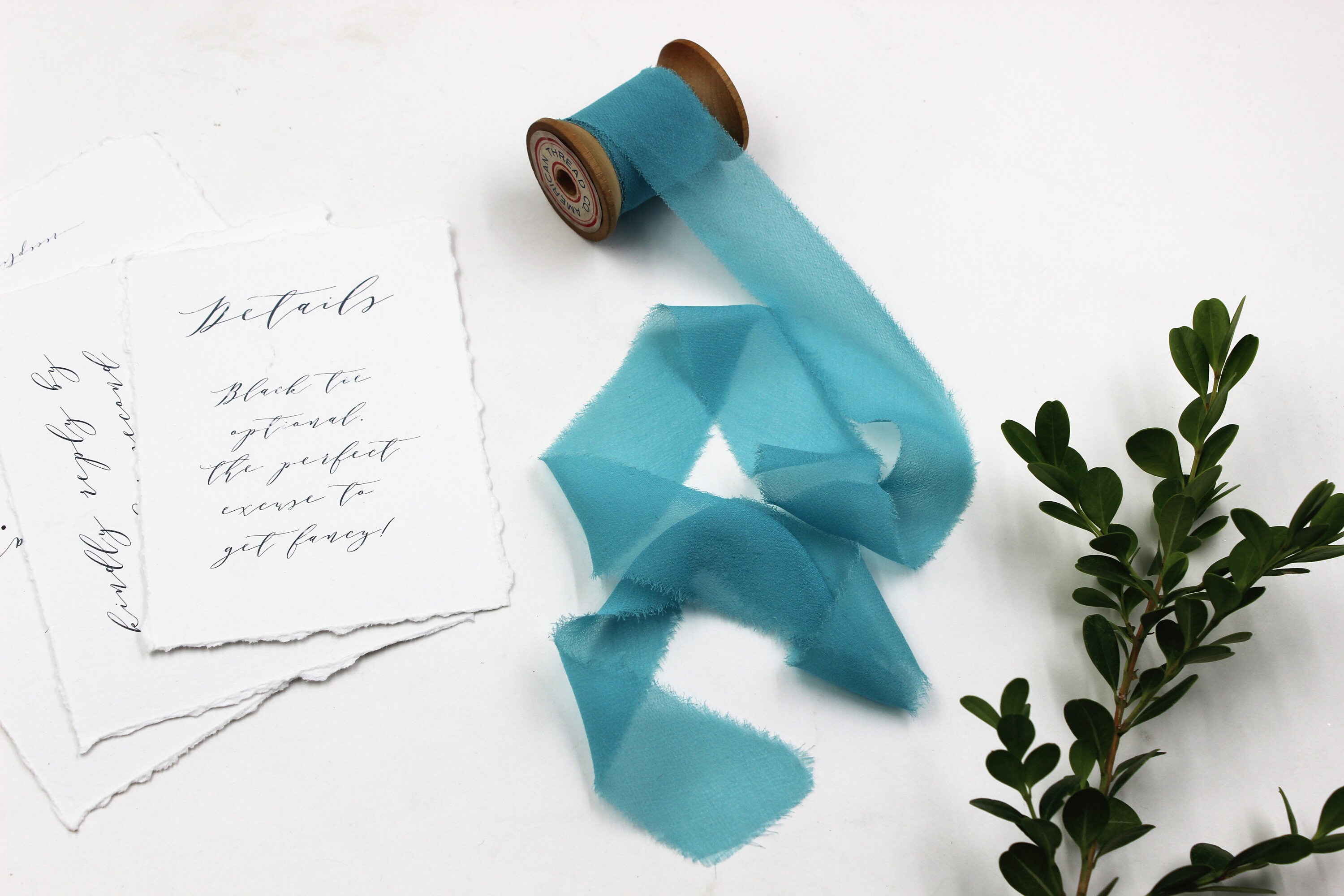 Teal Ribbon Blue Silk Ribbon Blue ribbon Wedding Bridal | Etsy