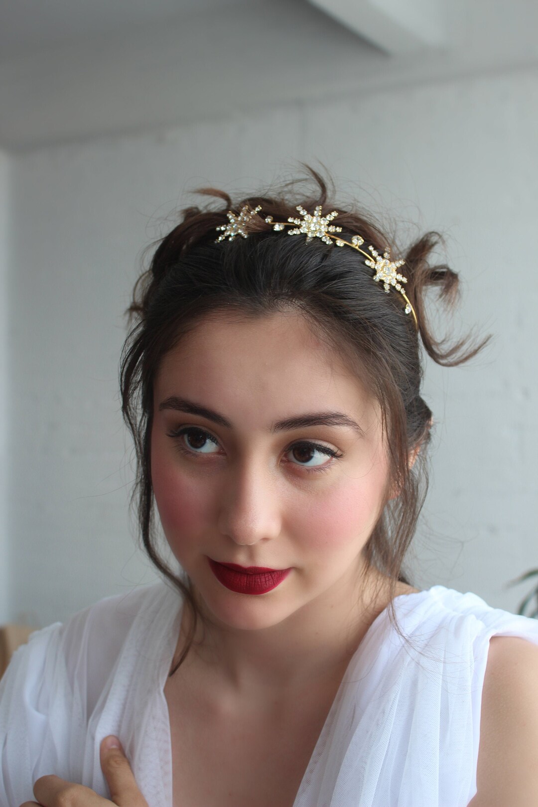 Celestial Crown, Star Hair Piece, European Crystals, Crown Crystal ...