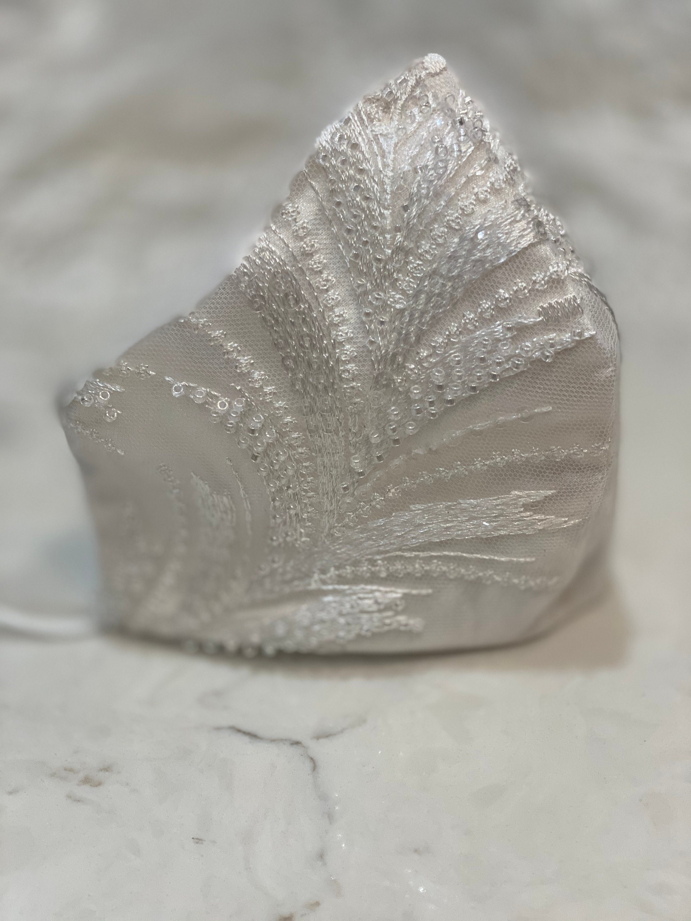 Bridal Lace Mask Couture Bead Mask Embellished Mask Face | Etsy