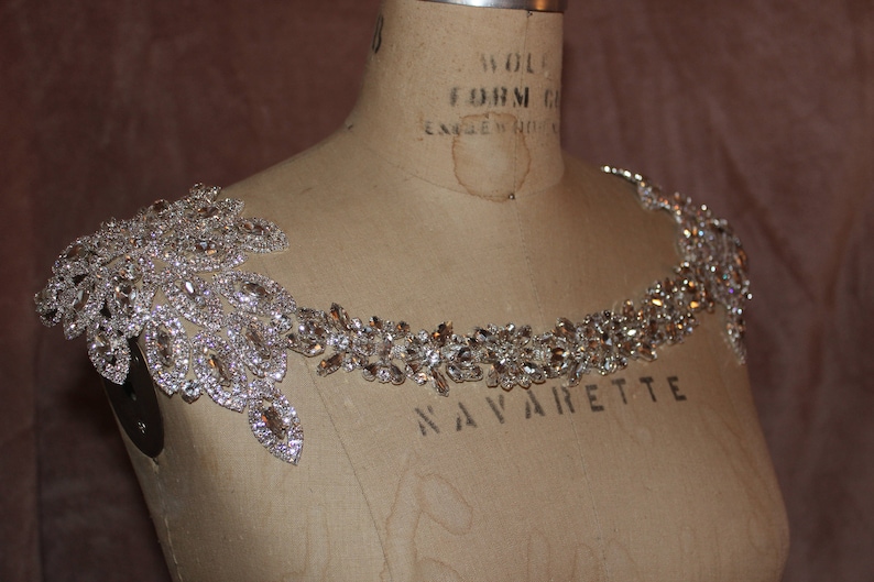 Shoulder Necklace Shoulder Jewelry Silver Shoulder Necklace - Etsy